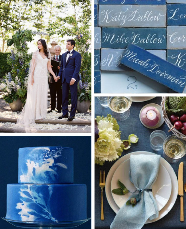 “Rhapsody in Blue” | Blue Wedding Inspiration - the nouveau romantics